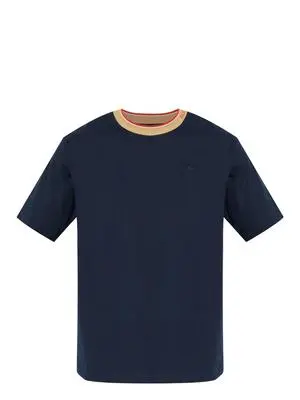 Burberry T-shirt With Logo - Navy Blue