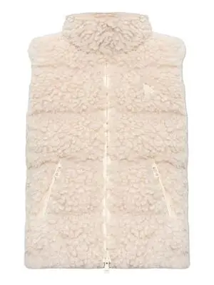 Moncler Faux Fur Vest - Cream