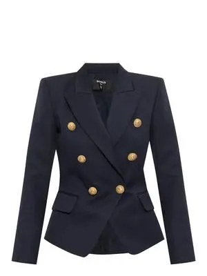 Balmain Buttoned Blazer - Navy Blue
