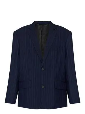 Balenciaga Oversize Blazer - Navy Blue