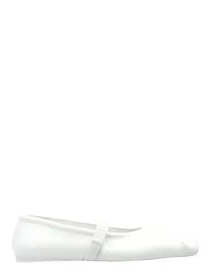 Marni Leather Ballet Flats - White