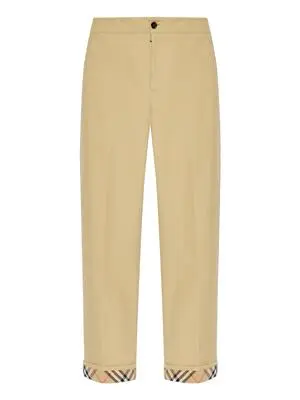 Burberry Creased Trousers - Beige