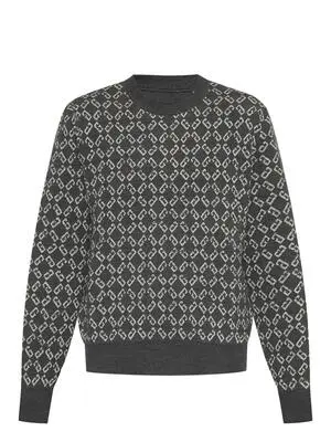 Givenchy Embroidered Pattern Sweater - Grey