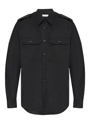 Alexander McQueen Shirt With Epaulettes On The Shoulders - Black