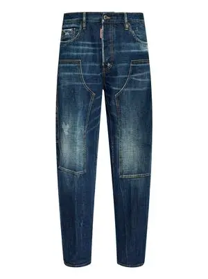 Dsquared2 Loose Carrot-cut Jeans - Navy Blue