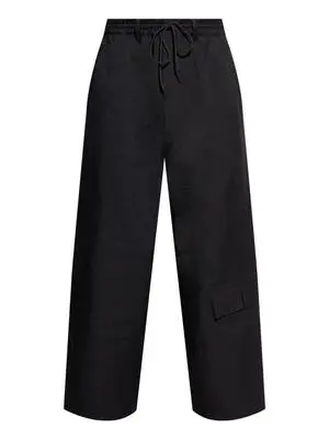 Y3 Y-3 Oversized Wide-Leg Trousers With Pockets