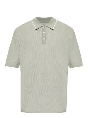 Rag & Bone Polo With Logo Patch - Grey