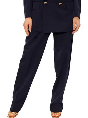 Bottega Veneta Pleat-front Trousers - Navy Blue
