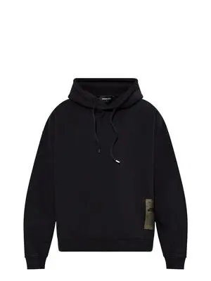 DSQUARED2 Cotton Hoodie With Logo Patch