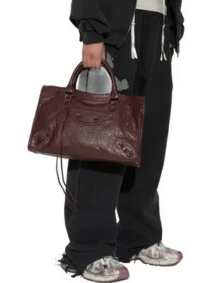 Balenciaga Le City Medium Handbag - Burgundy