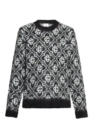 Casablanca Monogram Sweater - Black