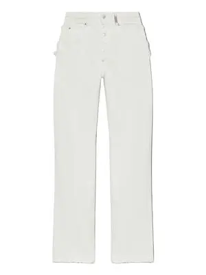 Alexander McQueen Vintage Effect Jeans - White