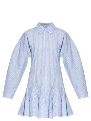 GANNI Striped Shirt Dress