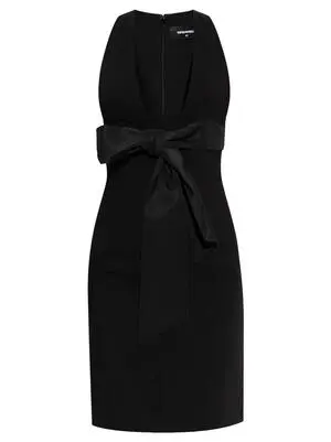 Dsquared2 Fitted Dress With Bow Detail - Black