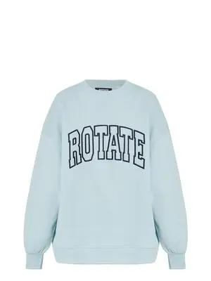 Remain Birger Christensen Logo Sweatshirt - Light Blue
