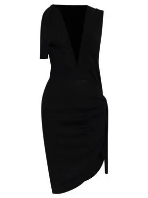 FERRAGAMO Dress With Decorative Ties - Black