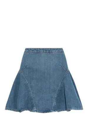 Givenchy A-line Denim Skirt - Blue