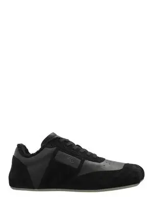 MAISON MARGIELA Leather And Suede Sneakers - Black