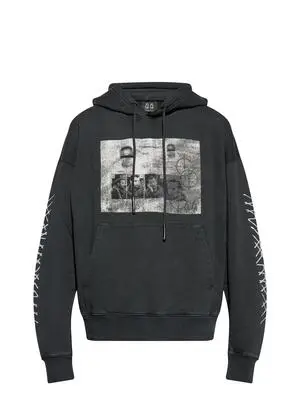 44 LABEL GROUP Printed Oversized Hoodie - Grey