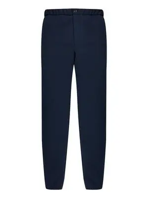 Emporio Armani Tapered Trousers With Zipped Pockets - Navy Blue
