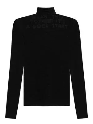 MAISON MARGIELA Thin Wool Turtleneck - Black