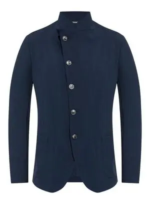 Emporio Armani Single-breasted Blazer - Navy Blue