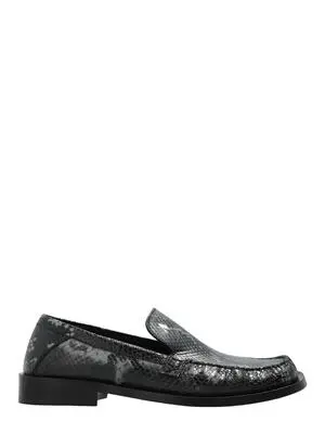 Attico The Attico Charles Leather Loafers Grey