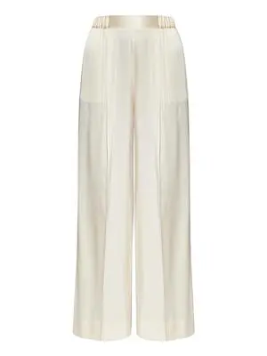 FORTE_FORTE Silk Trousers - Cream