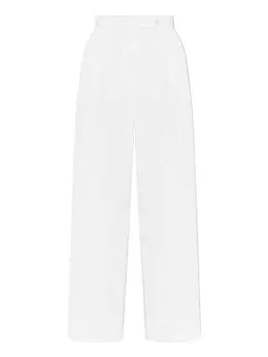 Givenchy Pleated Wide-leg Trousers - White