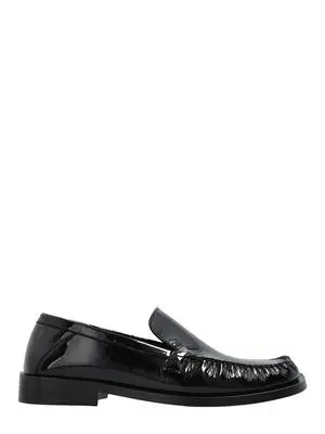 Attico Charles Leather Loafers - Black