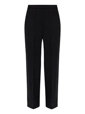 BALMAIN Wool Creased Trousers