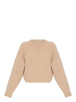 Ulla Johnson Vanessa Knit Sweater With Cutout Details - Beige
