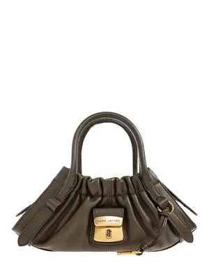 MARC JACOBS Ruched Top-Grain Leather Handbag