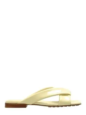 Bottega Veneta Leather Slides - Yellow