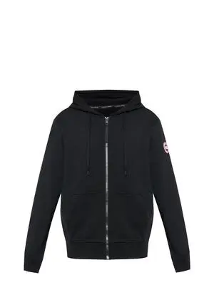 Canada Goose Hooded Zip-up Sweatshirt - Black