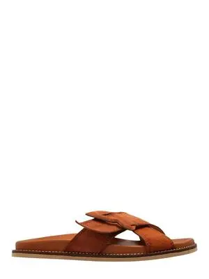 SOPHIA WEBSTER Blair Suede Slides - Brown