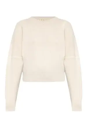 MARNI Wool And Cashmere Sweater With Decorative Stitching
