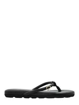 GIANVITO ROSSI Leather Slides - Black