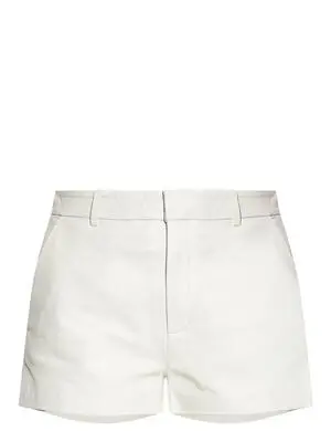 GESTUZ Gzkatri Lamb Leather Shorts - White