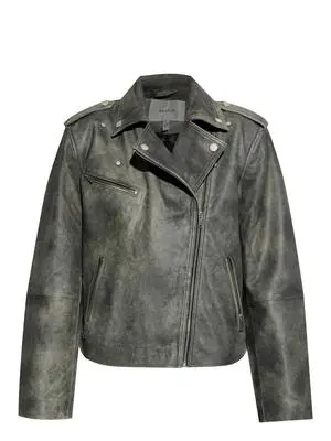 GESTUZ Gznaomi Leather Biker Jacket