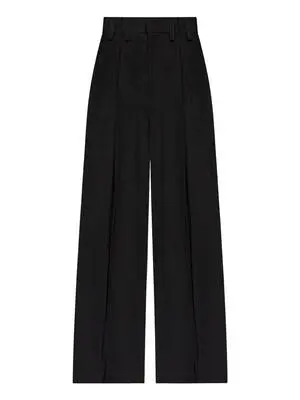 JIL SANDER Pleat Front Trousers - Black
