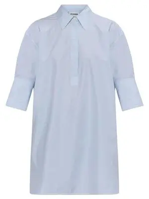 JIL SANDER Minimalist Cotton Shirt Dress