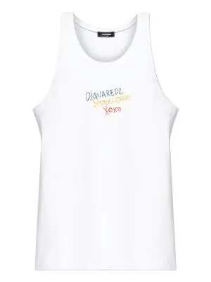 Dsquared2 Top Capsule 'summer Lovers - White