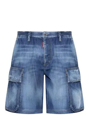 DSQUARED2 Dsquared2 'Summer Lovers' Denim Cargo Shorts