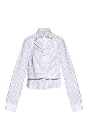 MAISON MARGIELA Striped Pattern Shirt - White