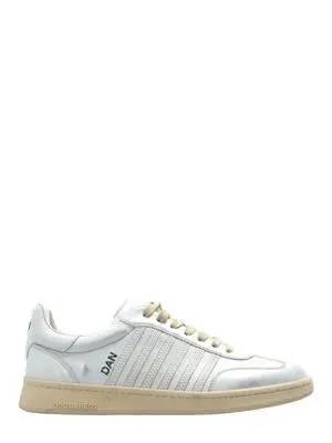 Dsquared2 Boxer Leather Sneakers - White