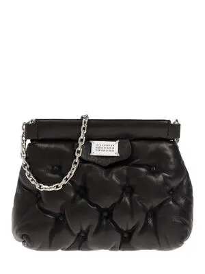 MAISON MARGIELA Quilted Leather Shoulder Bag With Chain Strap