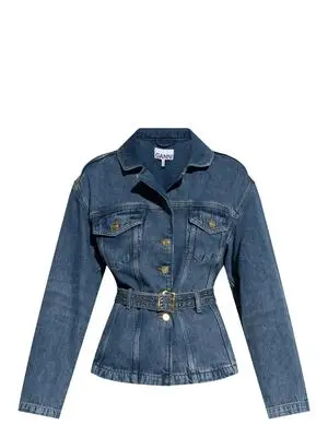 GANNI Denim Jacket - Navy Blue