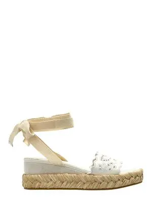JIMMY CHOO Arlee Wedge Sandals - Cream