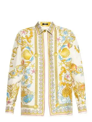Versace Underwater Barocco Printed Silk Shirt - Multicolour
